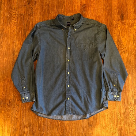 Basic Editions | Shirts | Mens Basic Editions Lightweight Denim Long ...
